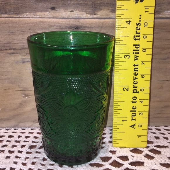 Vintage | Dining | Single Vintage Green Sandwich Juice Glass | Poshmark